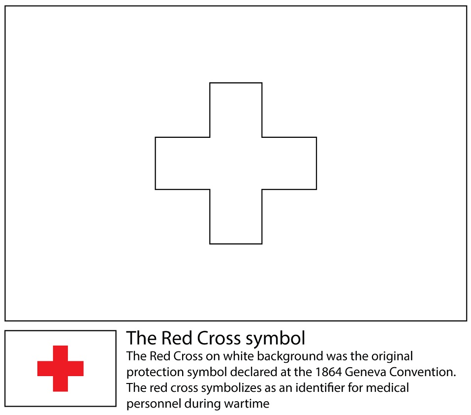 Red Cross Symbol da colorare. Scarica, stampa o colora subito online!