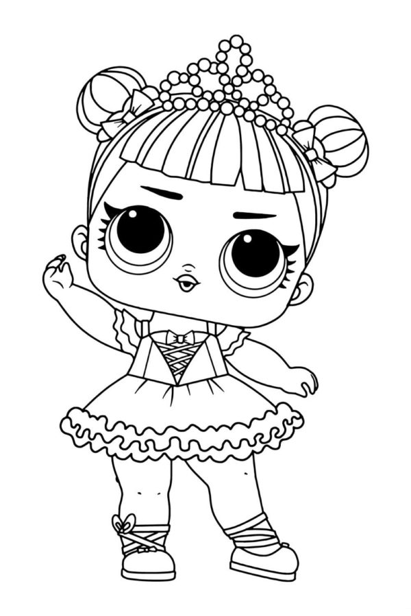 Disegni di Ballerina da colorare - Disegni-Colorare.Com