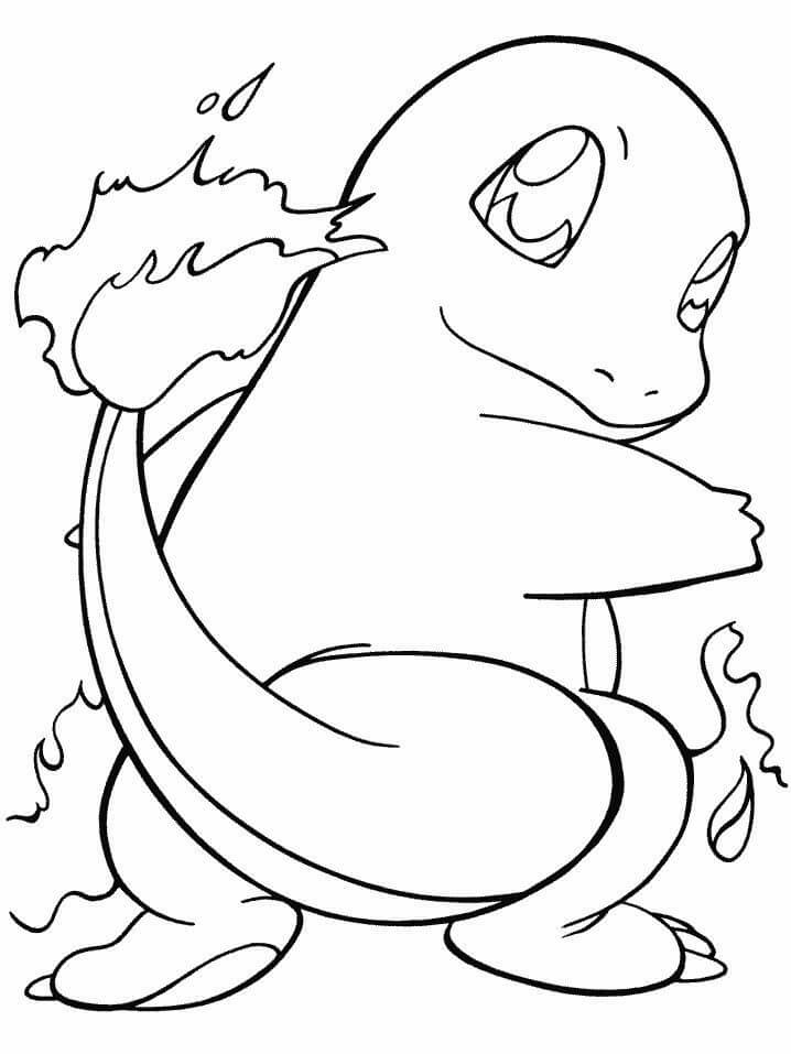 Disegni di Charmander da colorare - Disegni-Colorare.Com