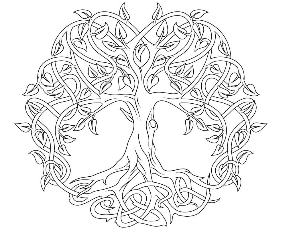 Disegni di Albero da colorare - Disegni-Colorare.Com