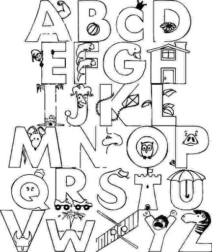 Alfabeto ABC Grande da colorare. Scarica, stampa o colora subito online! Alfabeto ABC Grande da colorare. Scarica, stampa o colora subito online!