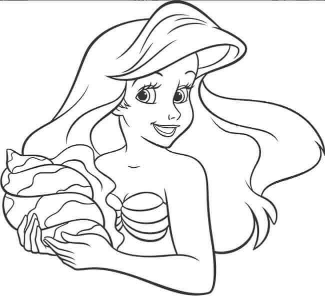 Disegni di Ariel da colorare - Disegni-Colorare.Com