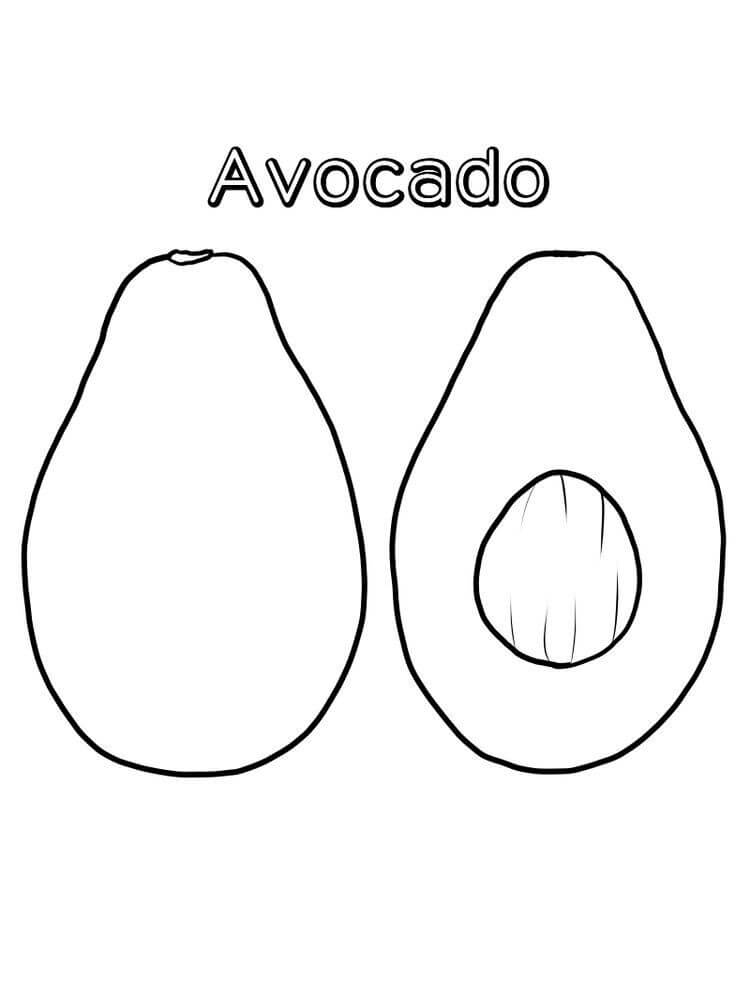 Avocados 2 da colorare. Scarica, stampa o colora subito online!