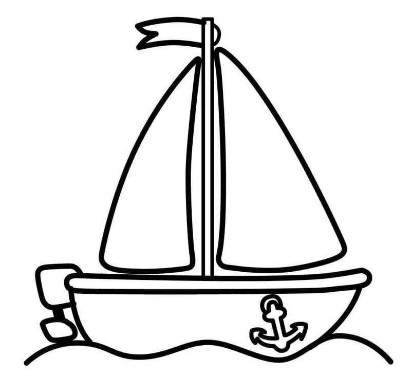 Disegni di Barche da colorare - Disegni-Colorare.Com