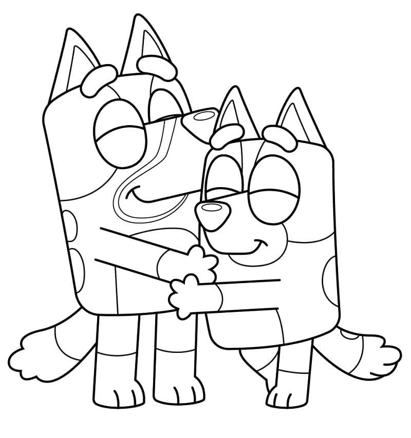 Disegni di Bluey da colorare - Disegni-Colorare.Com