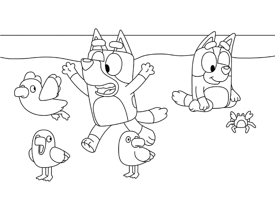 Disegni di Bluey da colorare - Disegni-Colorare.Com