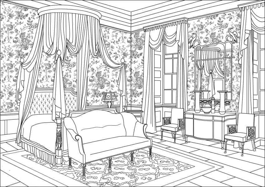 Disegni di Camera Da Letto da colorare - Disegni-Colorare.Com