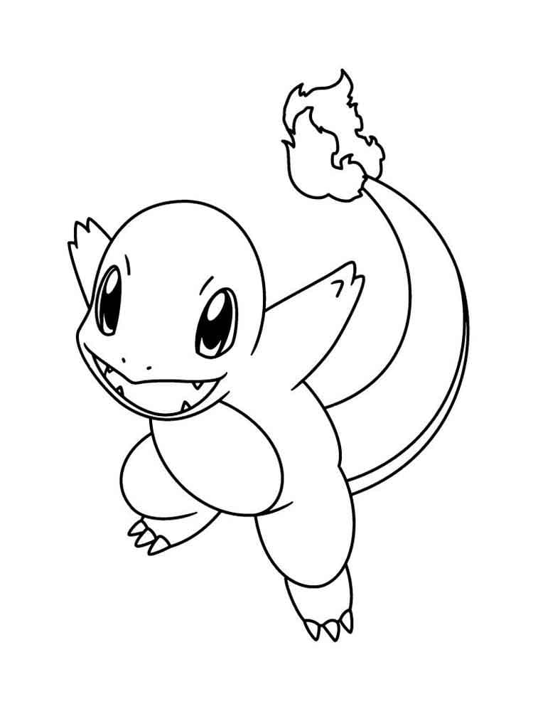 Disegni di Charmander da colorare - Disegni-Colorare.Com