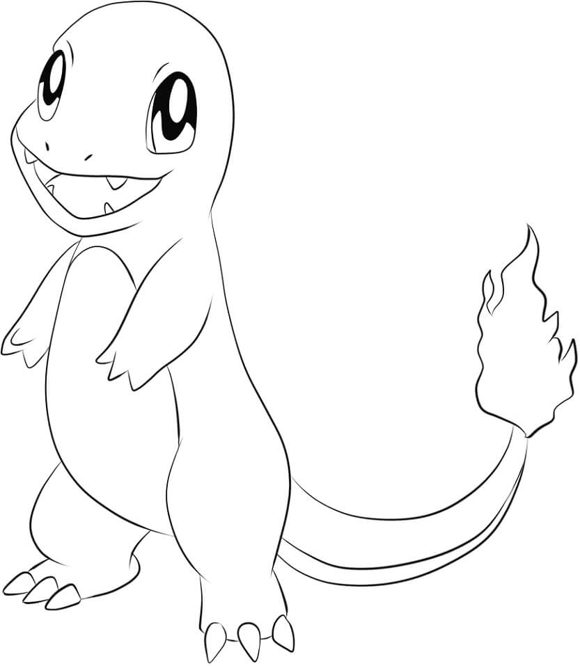Disegni di Charmander da colorare - Disegni-Colorare.Com