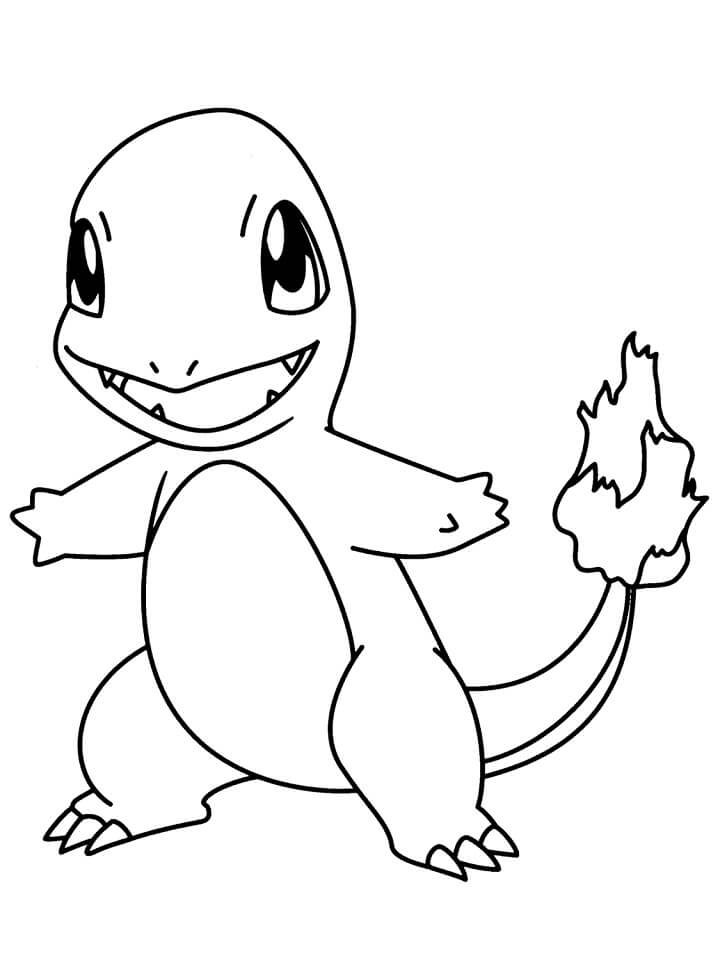 Disegni di Charmander da colorare - Disegni-Colorare.Com