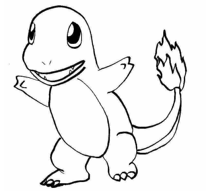 Disegni di Charmander da colorare - Disegni-Colorare.Com