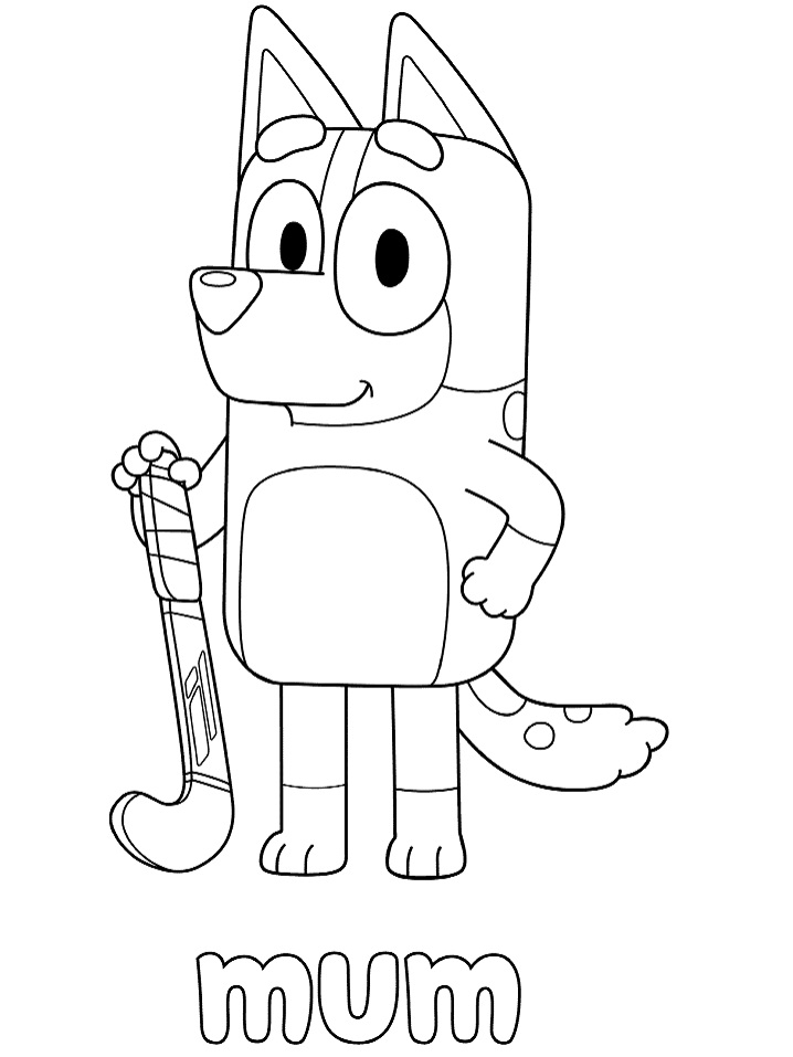 Bluey stampabile da colorare. Scarica, stampa o colora subito online!