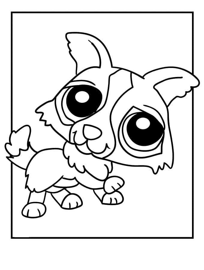 Disegni di Cagnolini da colorare - Disegni-Colorare.Com