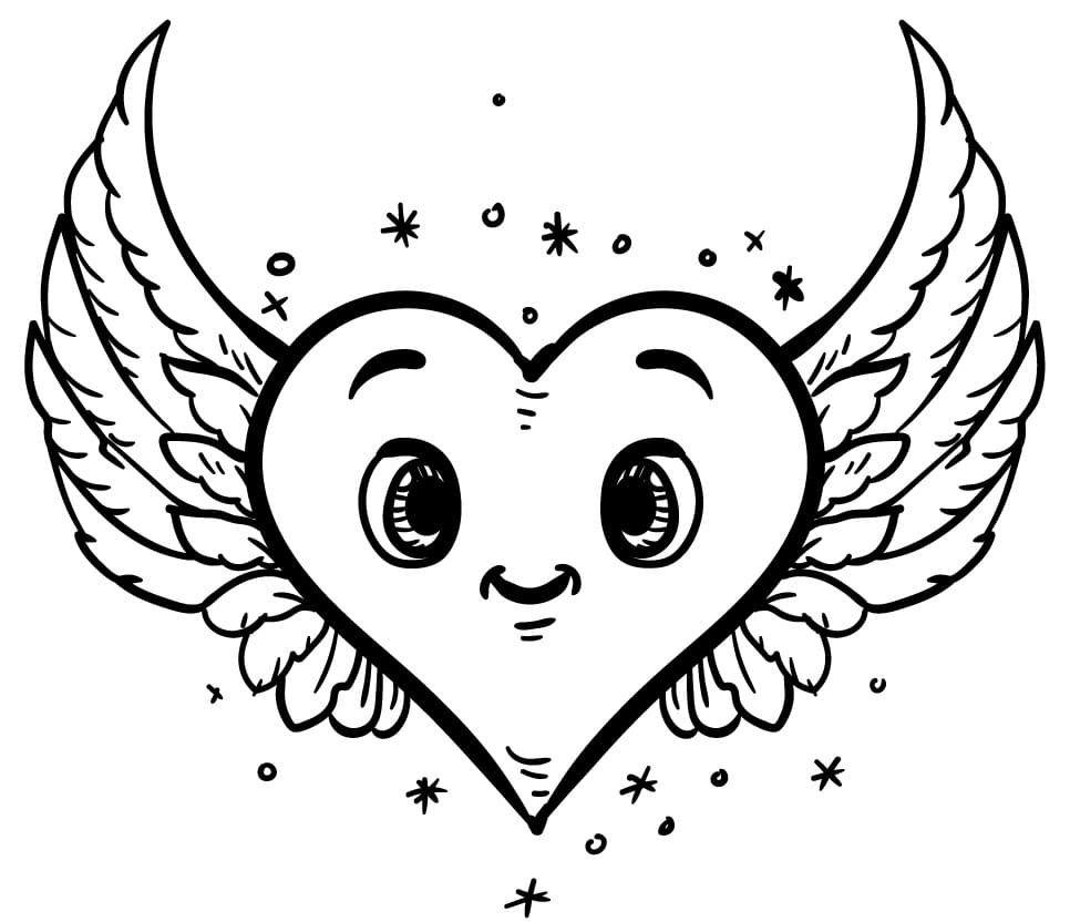 Disegni di Cuore da colorare - Disegni-Colorare.Com