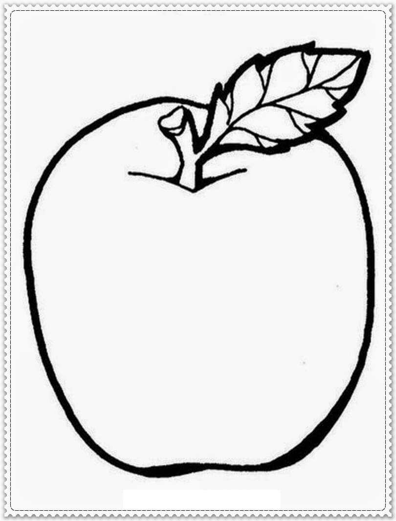 Disegni di Mela da colorare - Disegni-Colorare.Com
