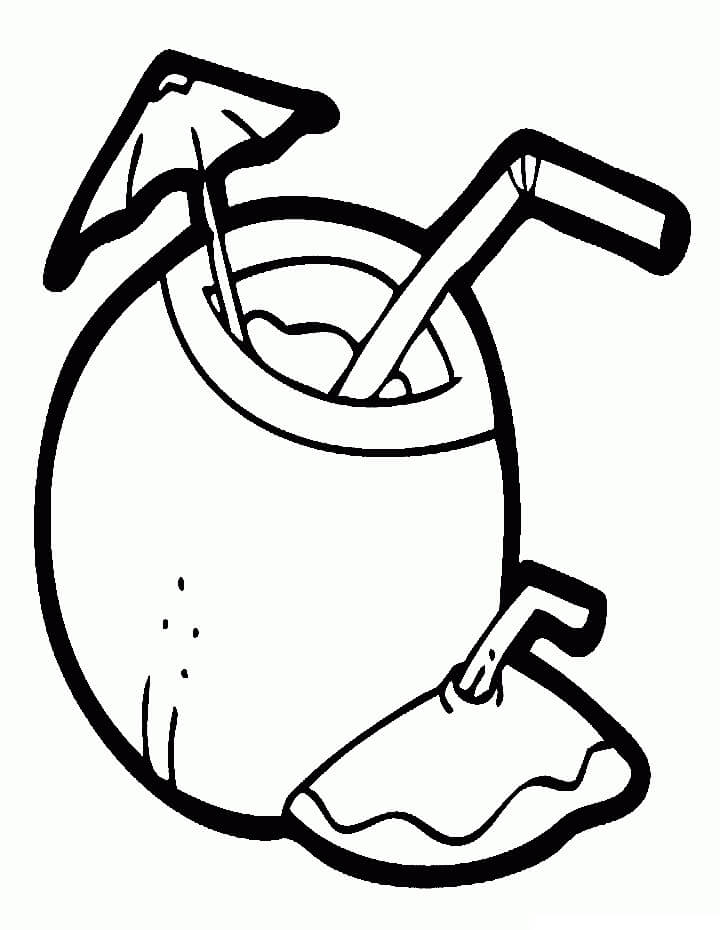 Disegno di Bevanda al Cocco da colorare. Scarica, stampa o colora ...
