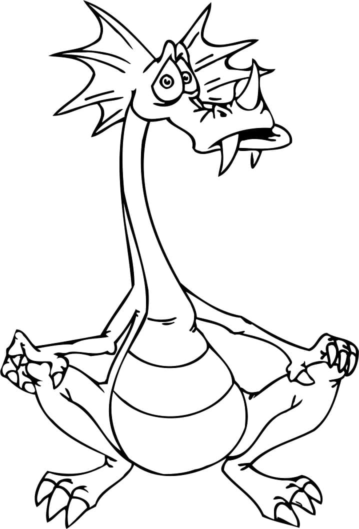 Disegni di Drago da colorare - Disegni-Colorare.Com