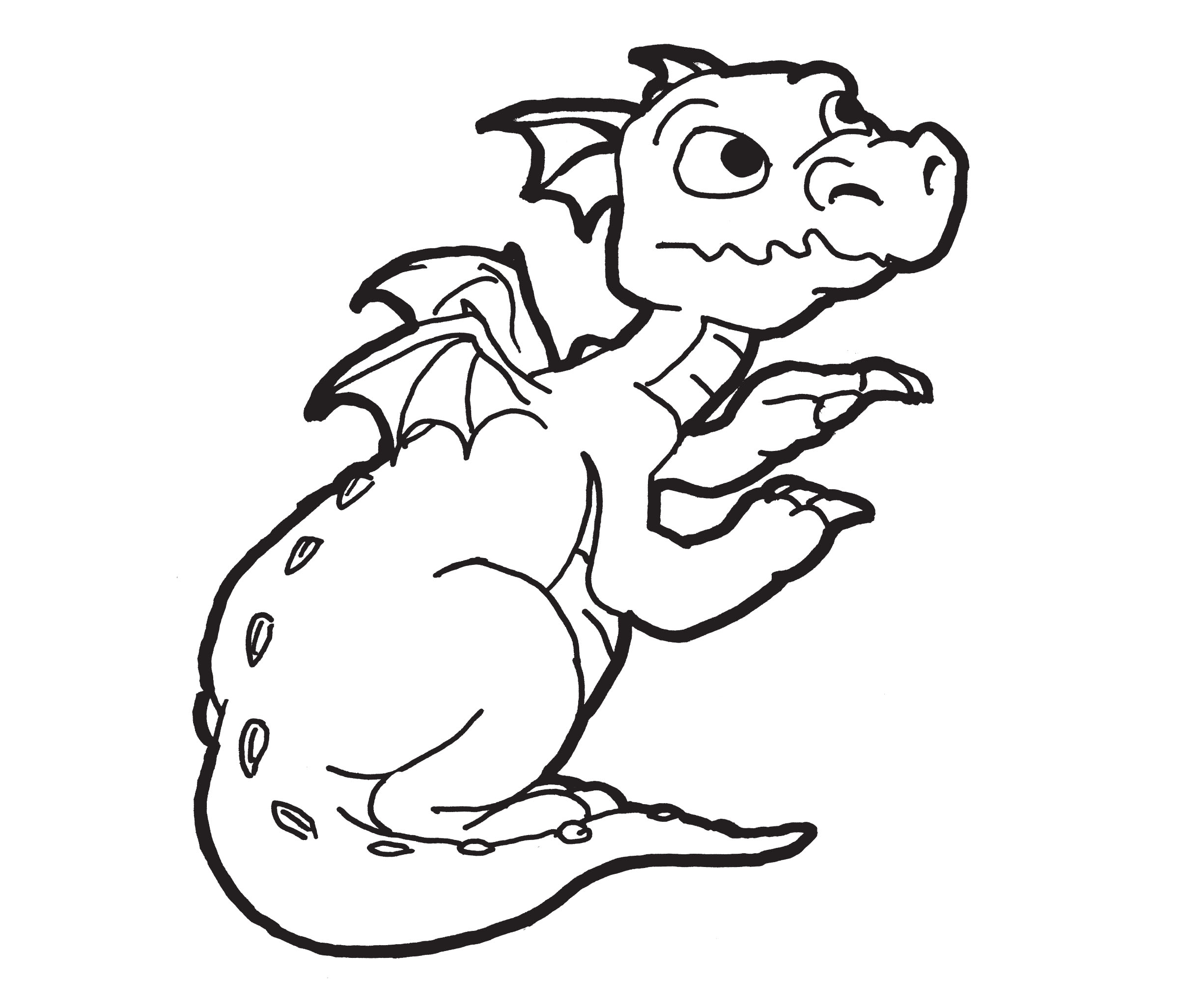 Disegni di Drago da colorare - Disegni-Colorare.Com