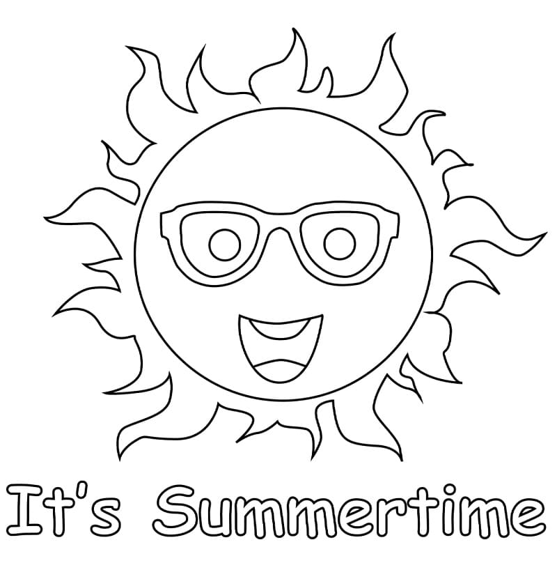 Disegni sull'Estate da colorare - Disegni-Colorare.Com