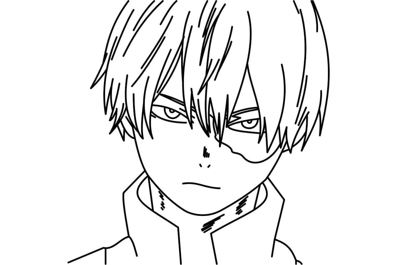 Disegni di Shoto Todoroki da colorare - Disegni-Colorare.Com