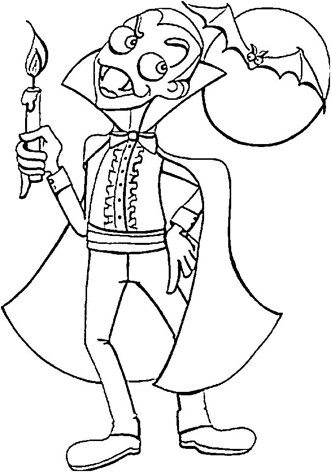 Disegni di Vampiri da colorare - Disegni-Colorare.Com