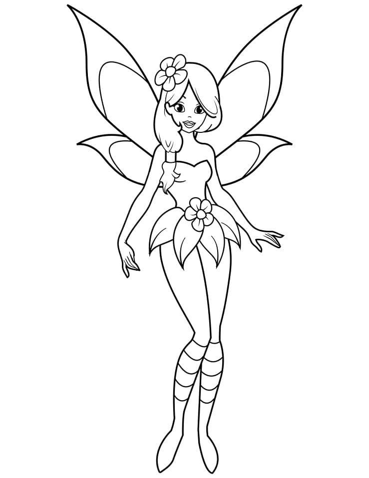 Disegni di Fata da colorare - Disegni-Colorare.Com