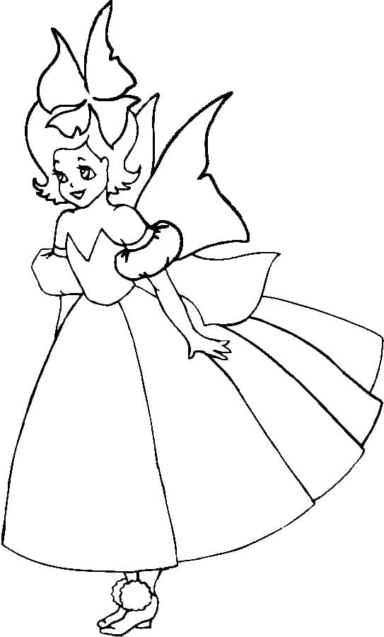 Disegni di Fata da colorare - Disegni-Colorare.Com