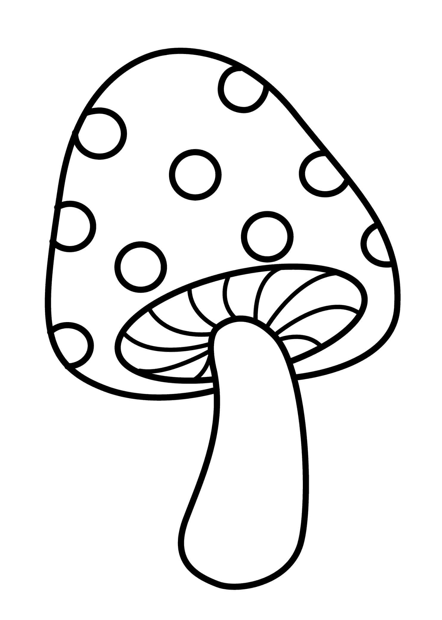 Disegni di Funghi da colorare - Disegni-Colorare.Com
