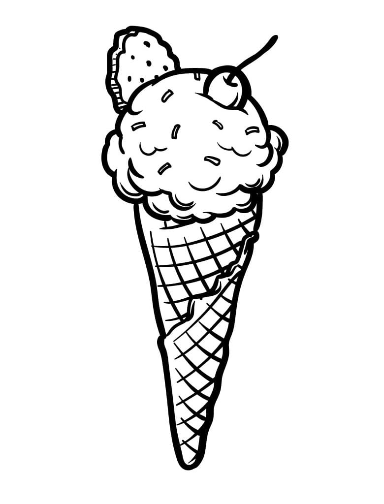 Gelato Fresco da colorare. Scarica, stampa o colora subito online!