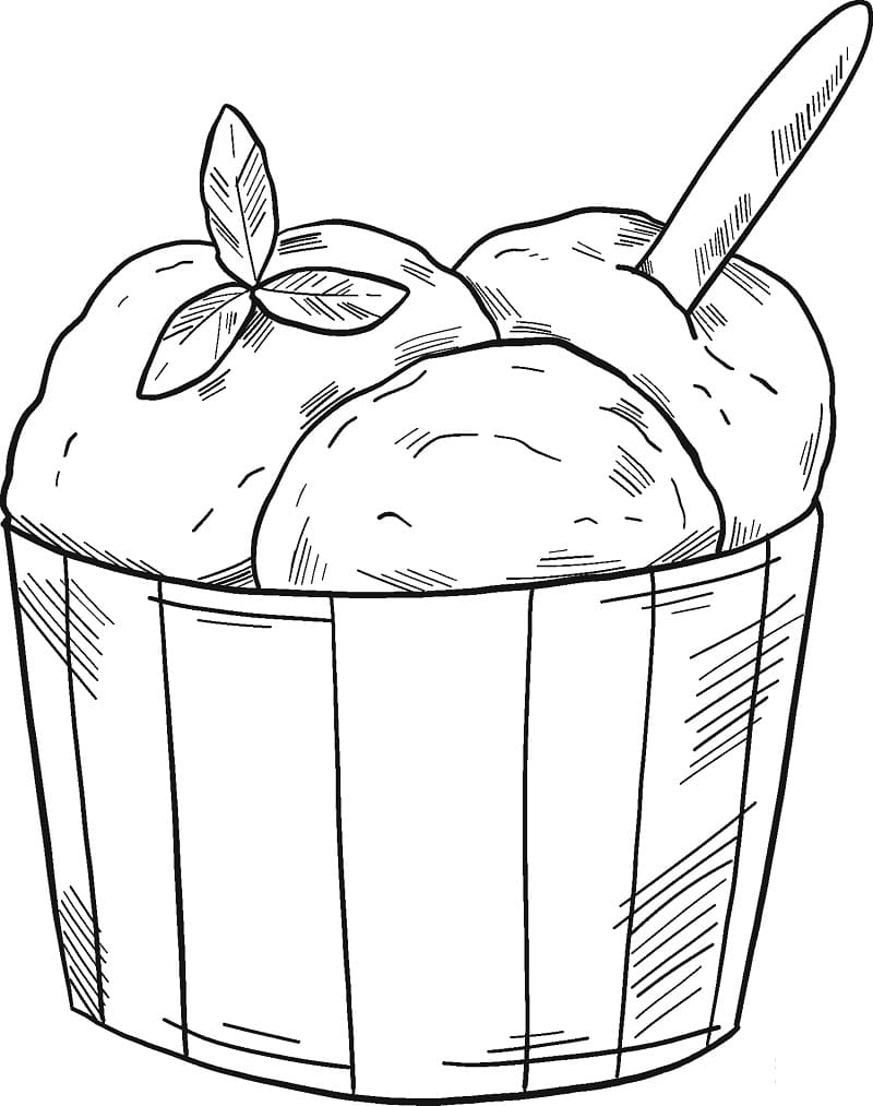 Gelato gelato gratuito da colorare. Scarica, stampa o colora subito online!