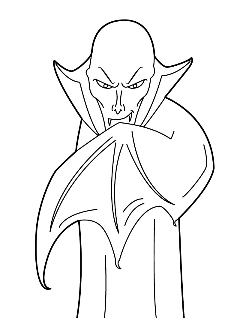 Disegni di Vampiri da colorare - Disegni-Colorare.Com