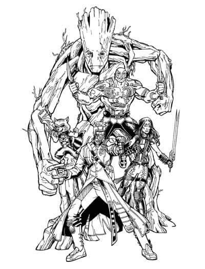 Disegni di Groot da colorare - Disegni-Colorare.Com