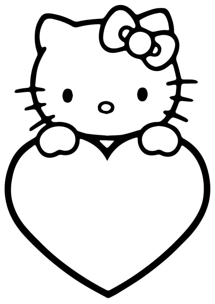 Disegni di Hello Kitty da colorare - Disegni-Colorare.Com