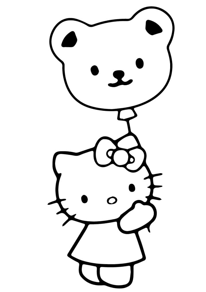 Disegni di Hello Kitty da colorare - Disegni-Colorare.Com