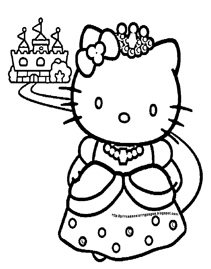 Natale Hello Kitty da colorare. Scarica, stampa o colora subito online!