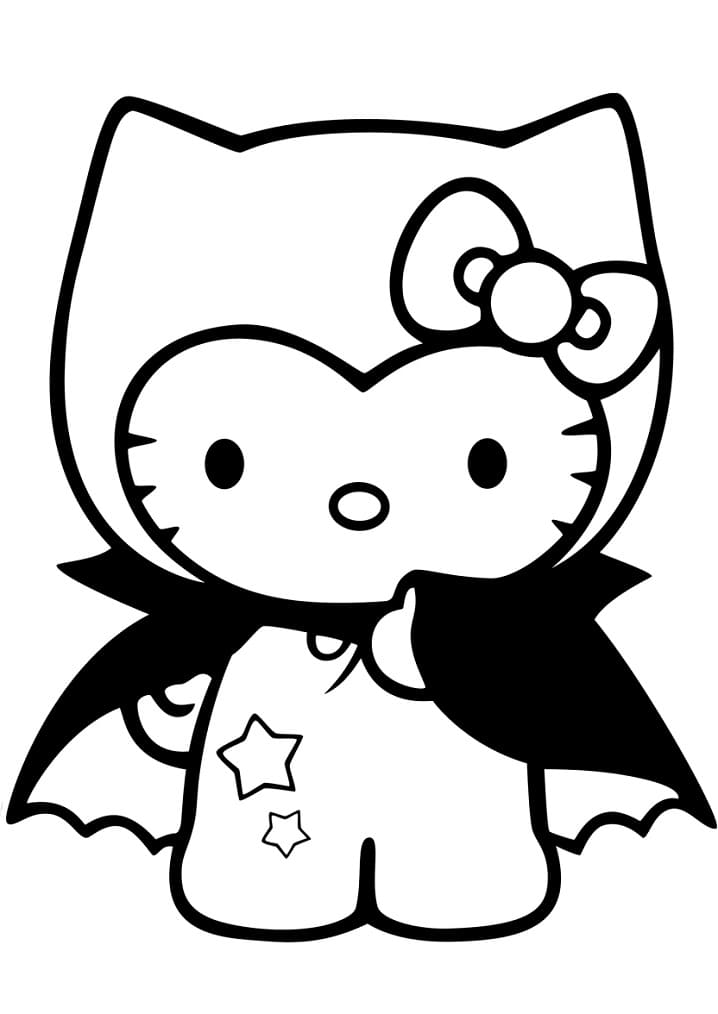 Natale Hello Kitty da colorare. Scarica, stampa o colora subito online!