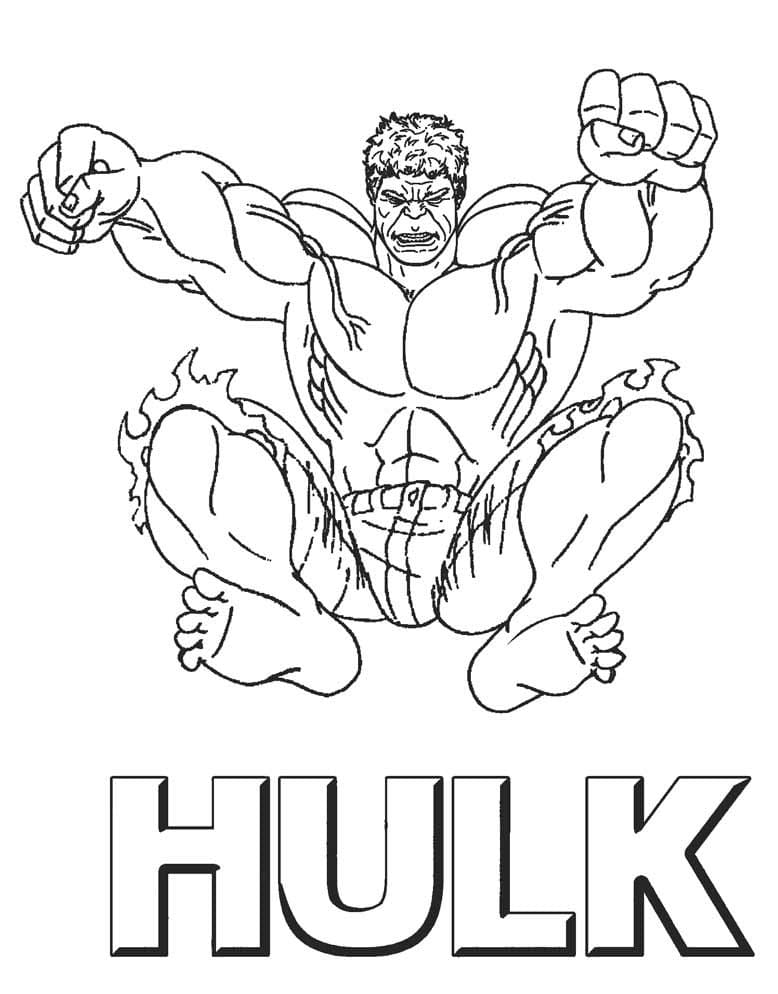 Disegni di Hulk da colorare - Disegni-Colorare.Com