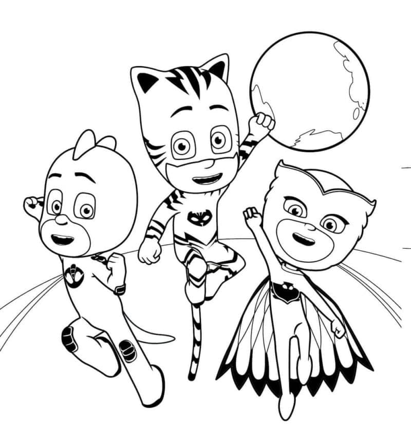 Disegni di Gattoboy (PJ Masks) da colorare - Disegni-Colorare.Com