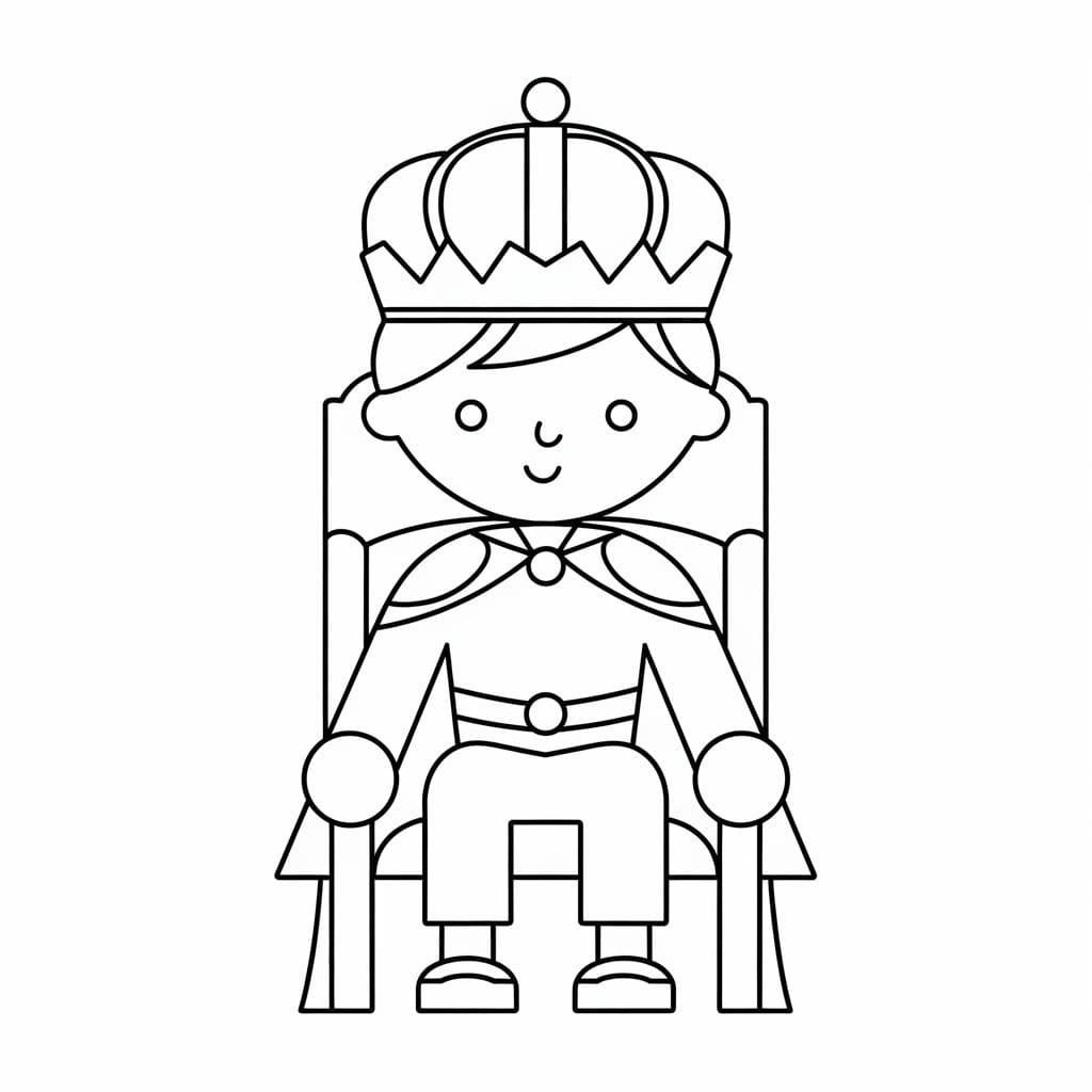 Disegni di Re da colorare - Disegni-Colorare.Com