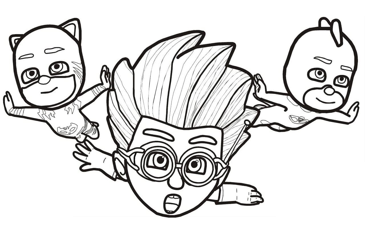 Disegni di Pj Masks da colorare - Disegni-Colorare.Com