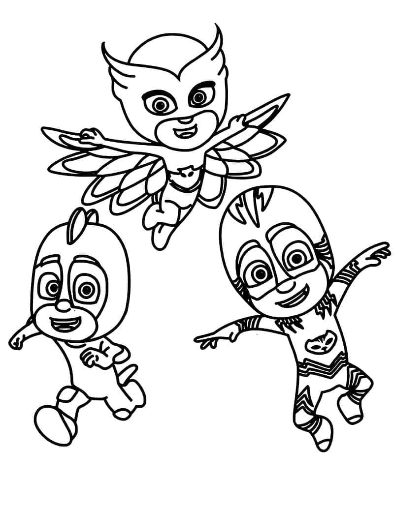 Disegni di Pj Masks da colorare - Disegni-Colorare.Com