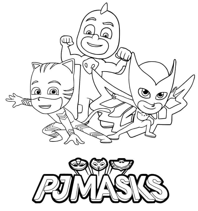 Disegni di Pj Masks da colorare - Disegni-Colorare.Com