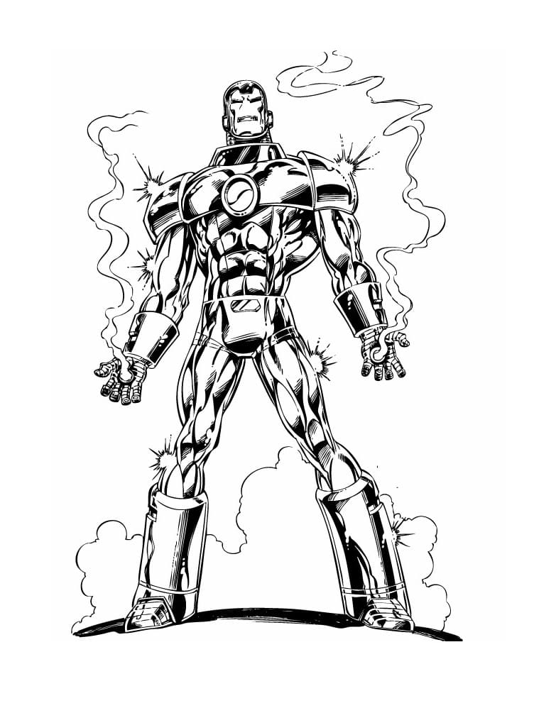 Disegni di Iron Man da colorare - Disegni-Colorare.Com