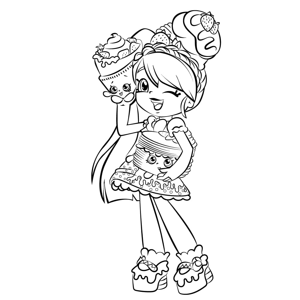Bubbleisha Shopkins having bath da colorare. Scarica, stampa o colora ...