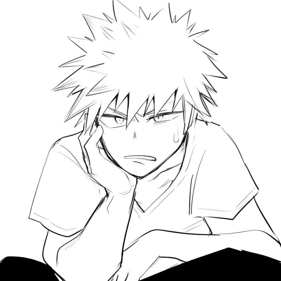 Katsuki Bakugo Divertimento da colorare. Scarica, stampa o colora ...