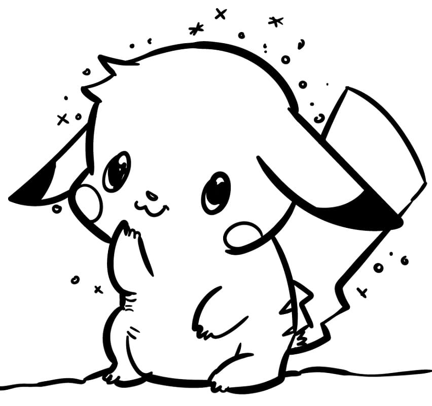 Disegni di Pikachu da colorare - Disegni-Colorare.Com