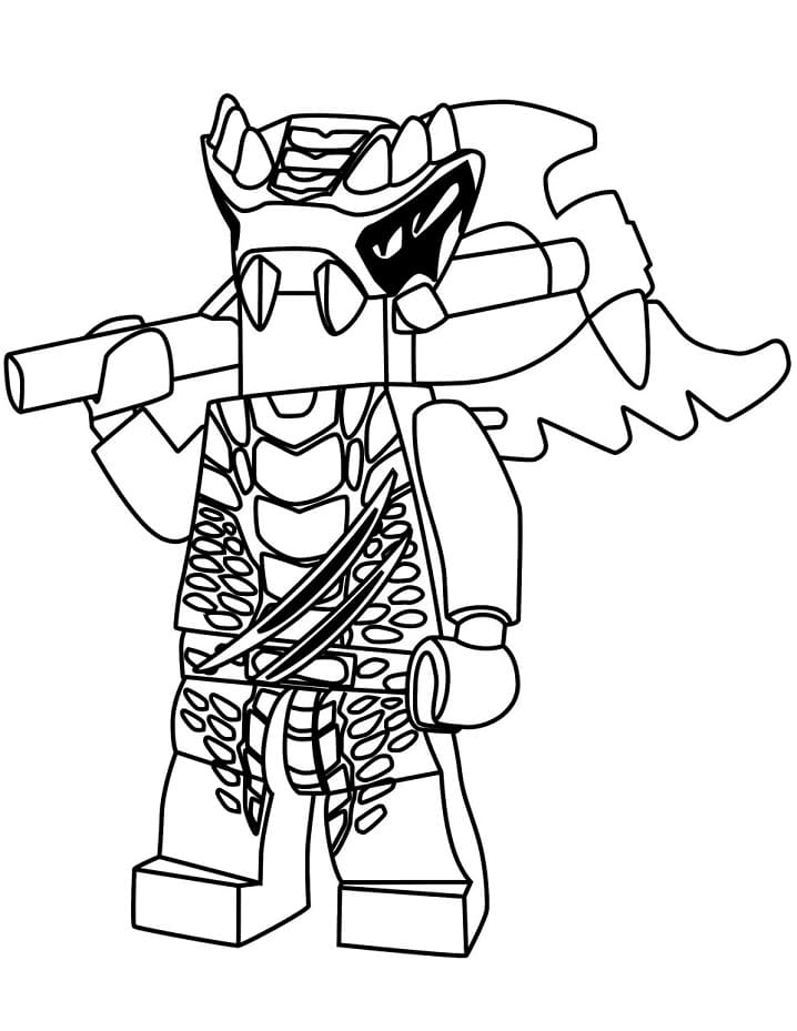 Lego Ninjago Lizaru da colorare. Scarica, stampa o colora subito online!