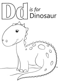 Disegni di Lettera D da colorare - Disegni-Colorare.Com