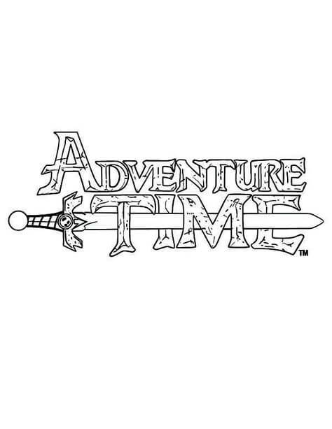 Logo di Adventure Time da colorare. Scarica, stampa o colora subito online!
