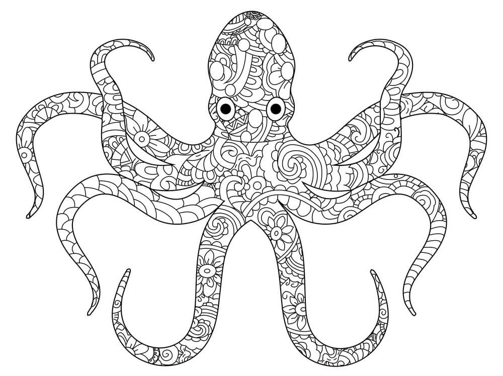 Mandala di Polpo da colorare. Scarica, stampa o colora subito online! Mandala di Polpo da colorare. Scarica, stampa o colora subito online!